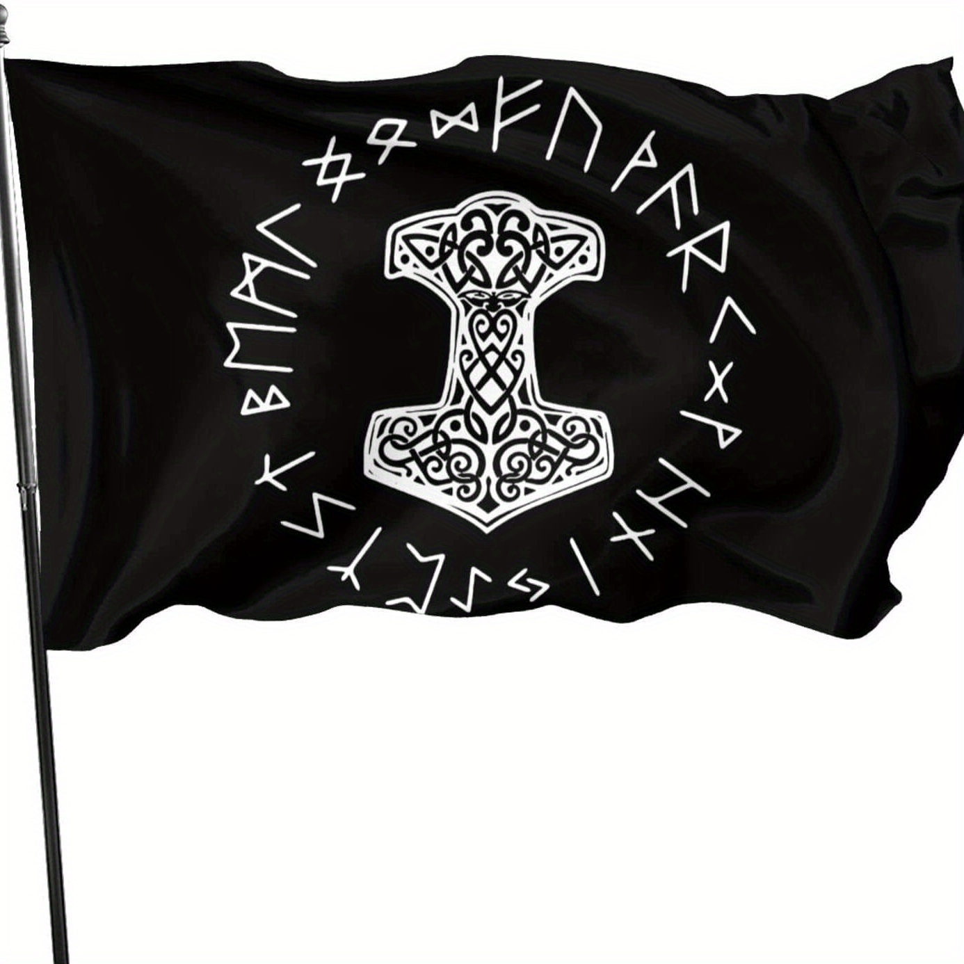 Rune Wheel Norse Outdoor Flag Outdoor Indoor - Temu