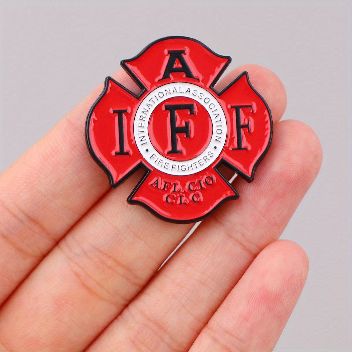 International Association Of Firefighters Maltese Cross Zinc Alloy ...