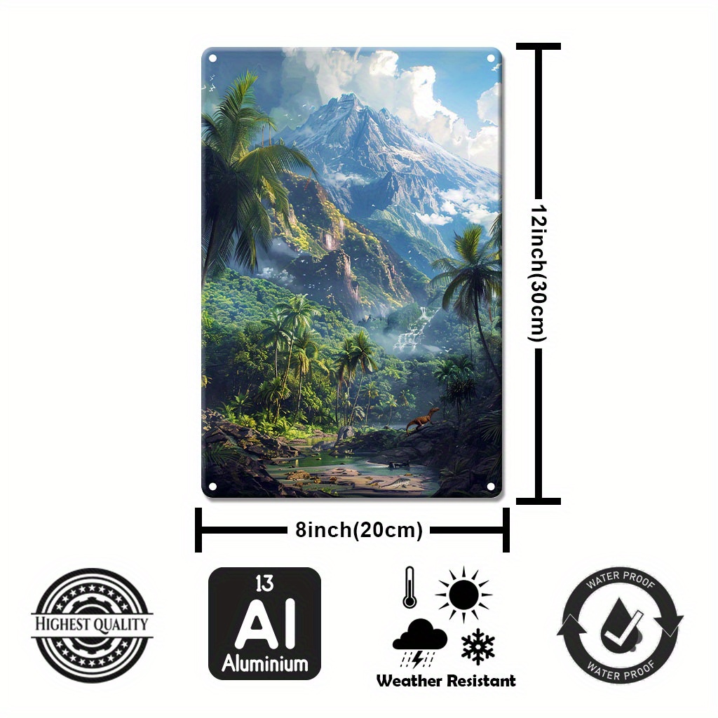 Art Mural En Aluminium Refuge Dinosaures Parfait Décoration - Temu Canada