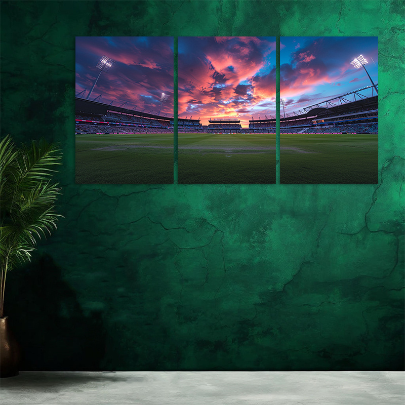 Sunset Stadium Canvas Art Frameless Wall Decor Living Room - Temu