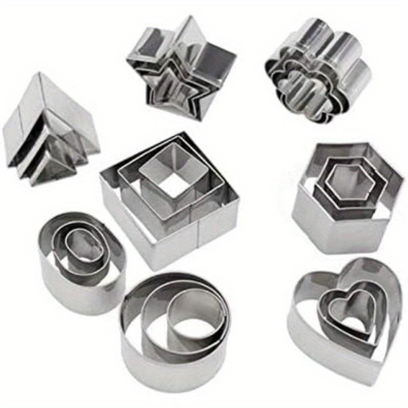 Mini Cookie Cutter Set Assorted Shapes Including Hearts - Temu United