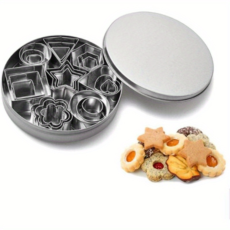 Mini Cookie Cutter Set Assorted Shapes Including Hearts - Temu Australia
