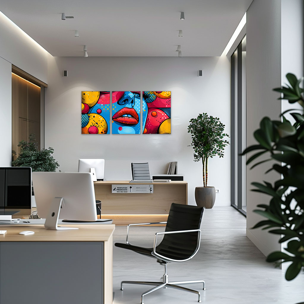 Набор из 3 х Ярких Поп Арт Холстов Без Рамки Цветные - Temu Georgia