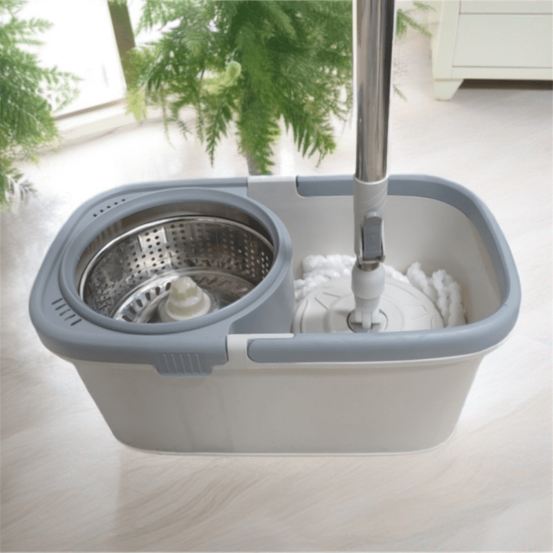 Dual Drive Spin Mop Bucket Set Easy Wringing System Super - Temu