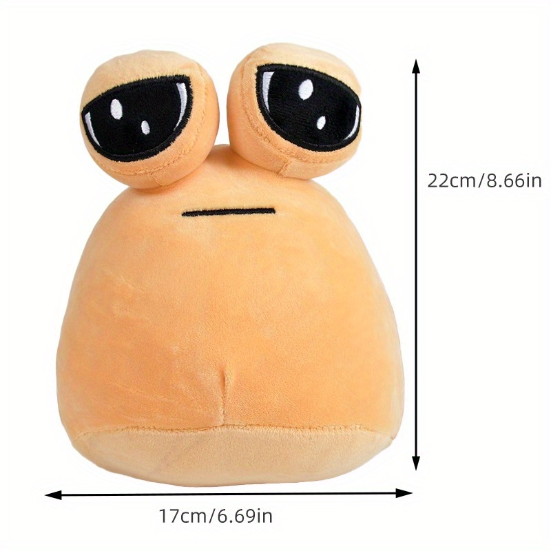 Jit+ 22cm/8.6in Pou Plush Cartoon Alien Toy: Kawaii Stuffed Animal Doll ...