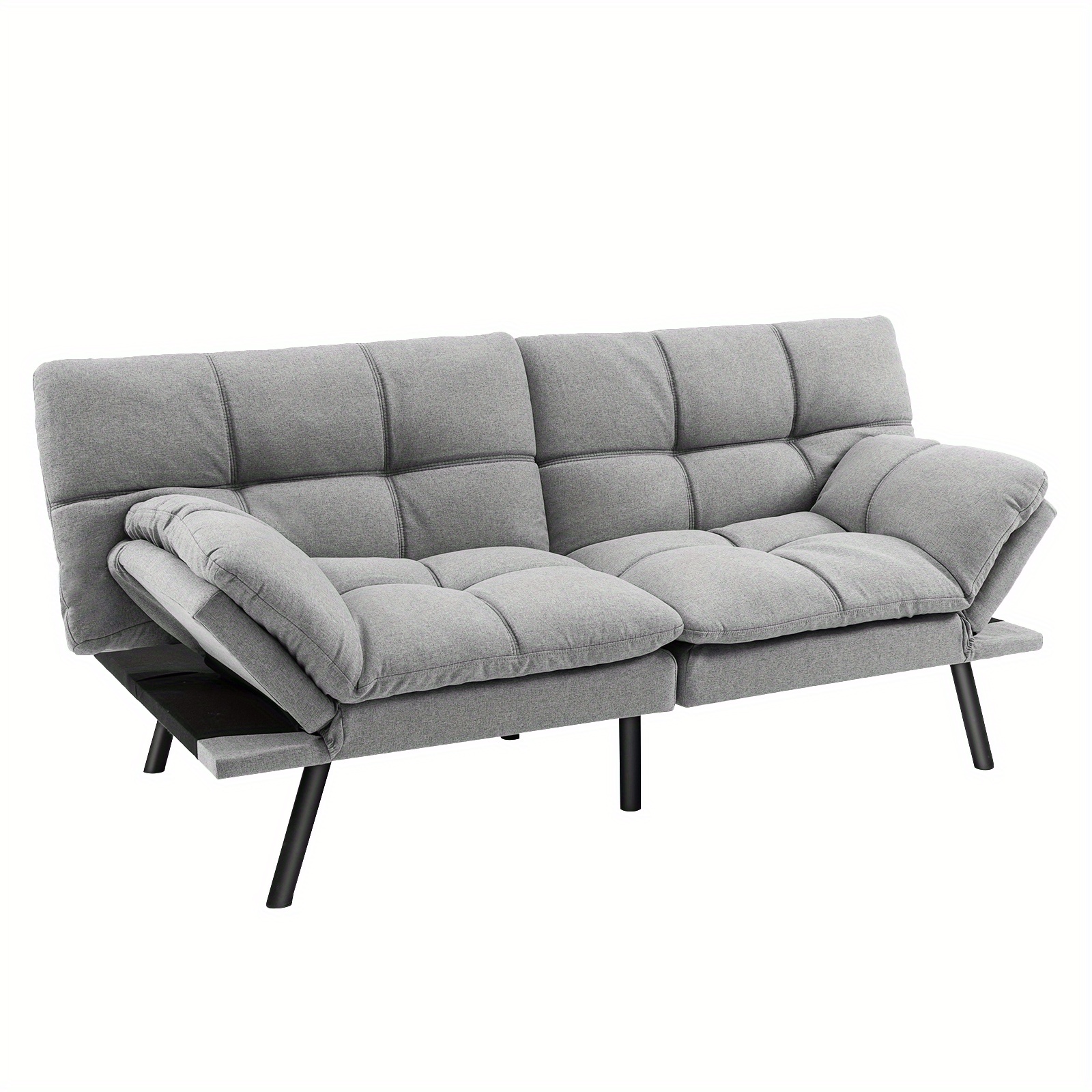 Futon bed with armrest store