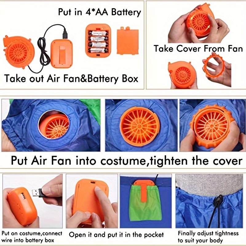 Inflatable Alien Carrying Costume Adults Polyester - Temu