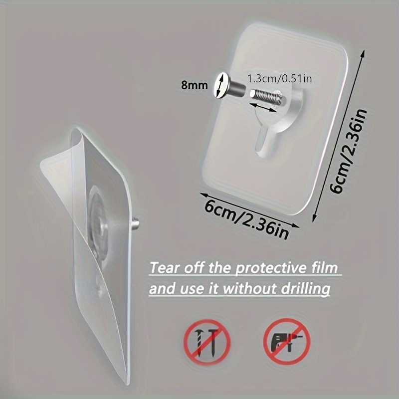 self hooks wall hangers without nails plastic thumb Temu