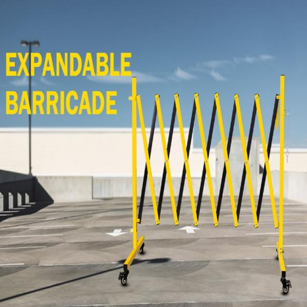 Barrera Expandible Metal Valla Retráctil 11 Pies Exteriores - Temu