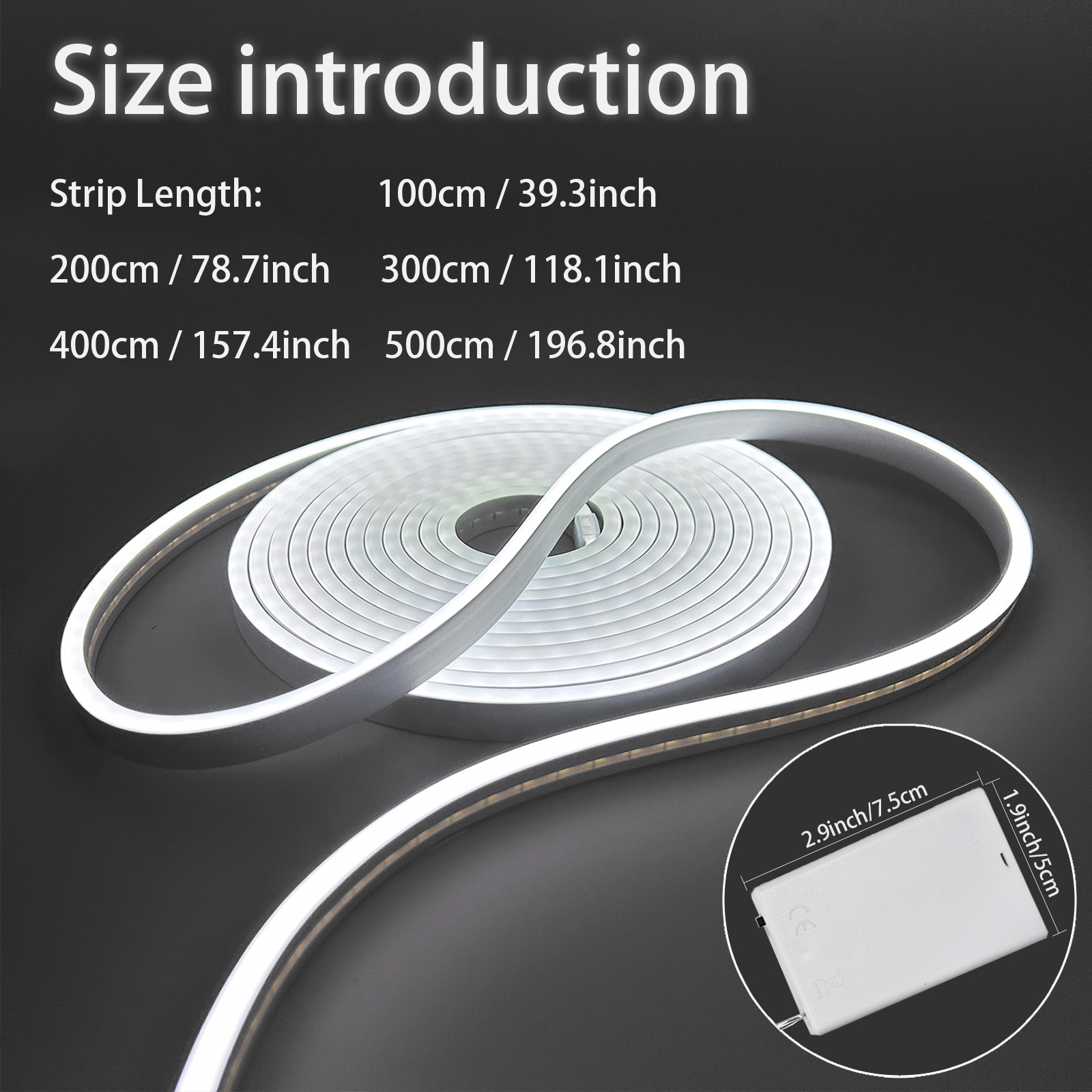 Usb powered White Led Neon Strip Lights Waterproof - Temu