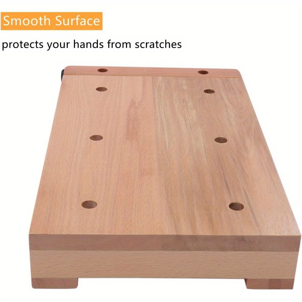 Vise Workbench Hard Wood Portable Wood Workbench Desktop Vise Storage ...