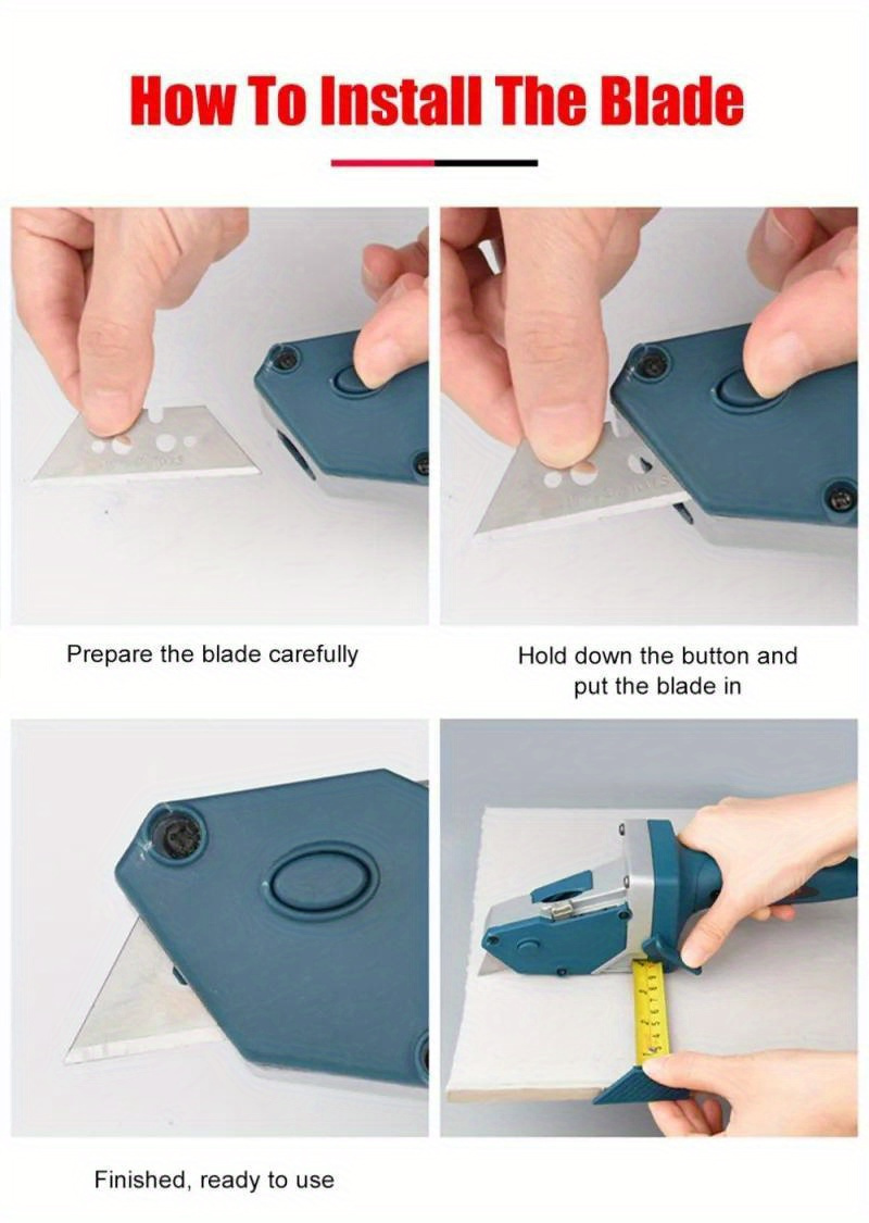 Manual Drywall Cutter - 1pc Handheld Gypsum Board Cutting Tool With ...