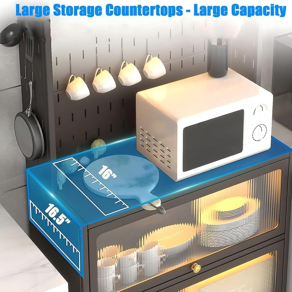 Rack Storage Cabinet 5 tiers Microwave Stand Kitchens - Temu