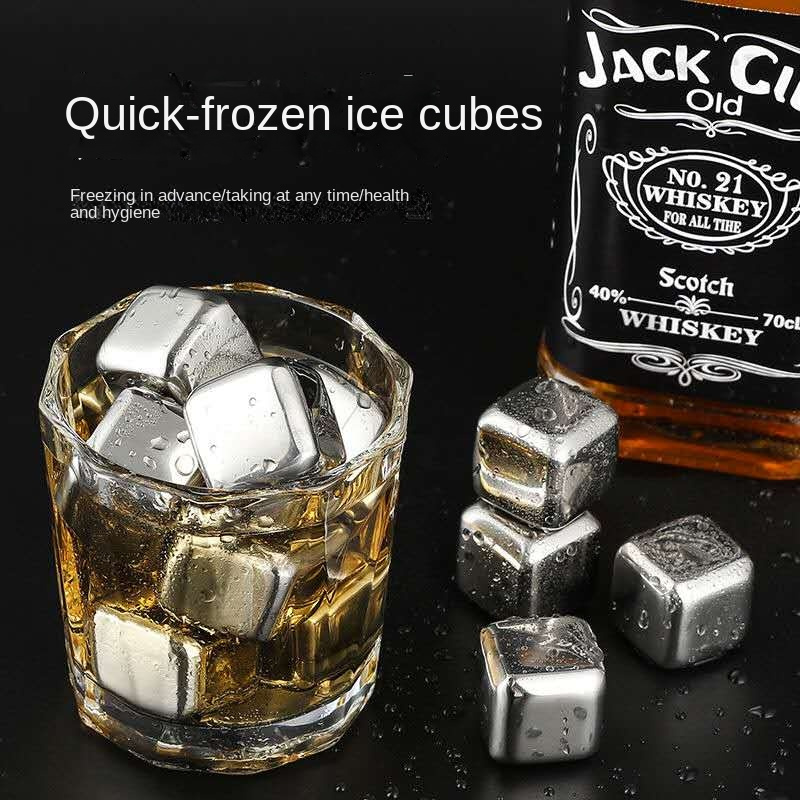304 Stainless Steel Ice Cubes Reusable Whiskey Ice Cubes - Temu