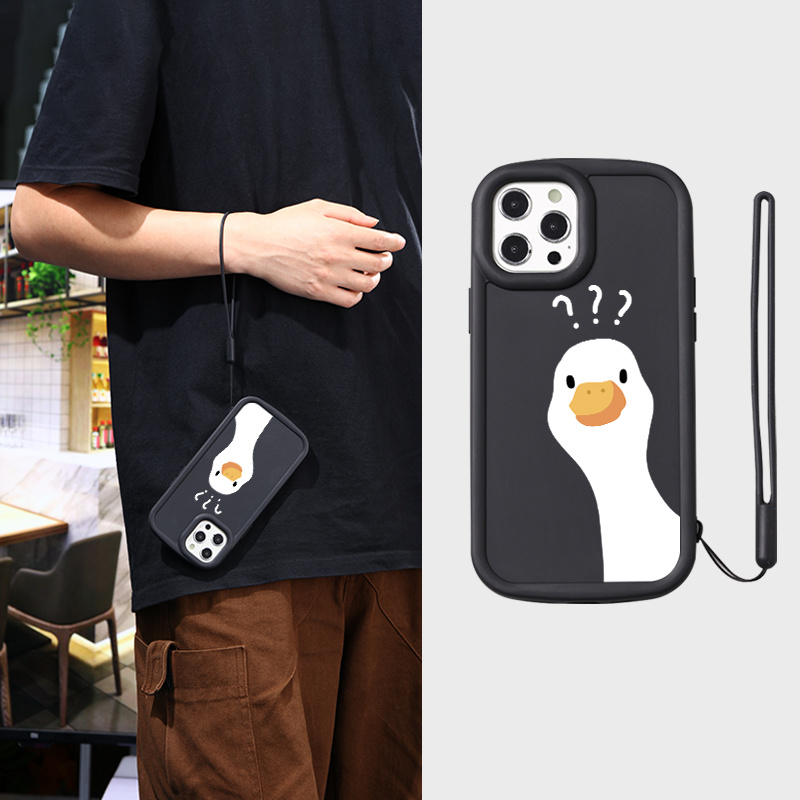 Luxury Case Lanyard Pattern Cartoon Duck Phone Cases - Temu