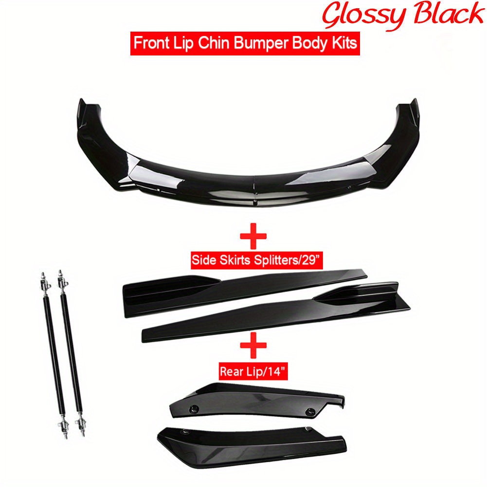Espoilers Para Carro Universal Universal Car Front Bumper Lip Spoiler ...