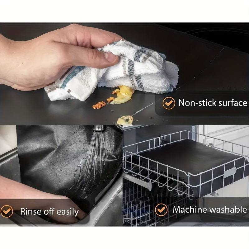 Non Stick Reusable Oven Liners Electric Gas Grills And Bbqs Keep Your ...