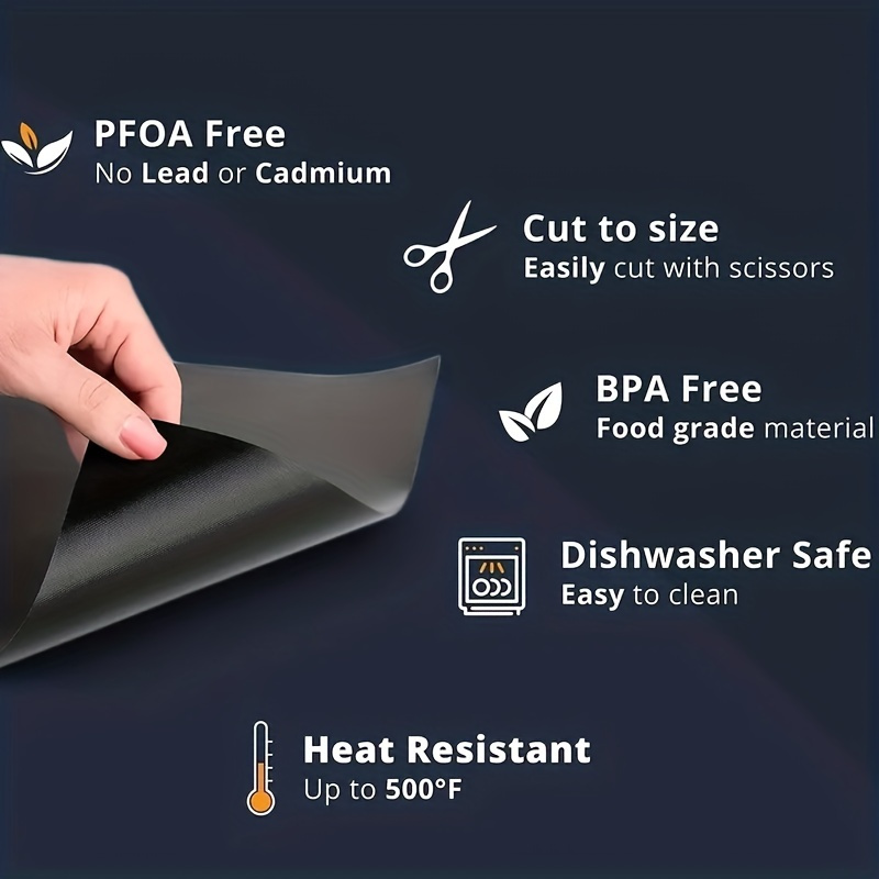 Non Stick Reusable Oven Liners Electric Gas Grills And Bbqs Keep Your ...