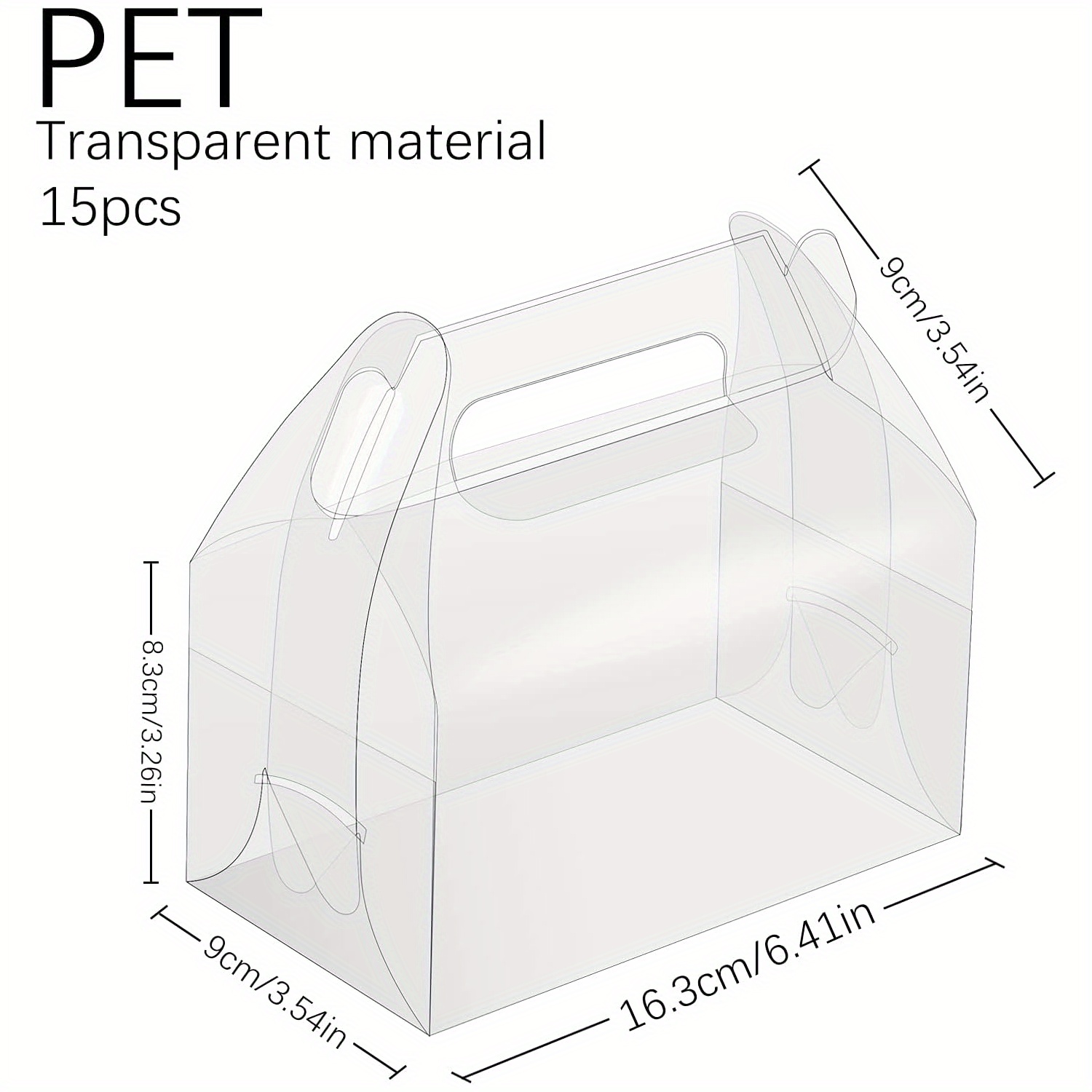 Lot 15 Boîtes Cadeaux Transparentes Boulangerie Carton - Temu Switzerland