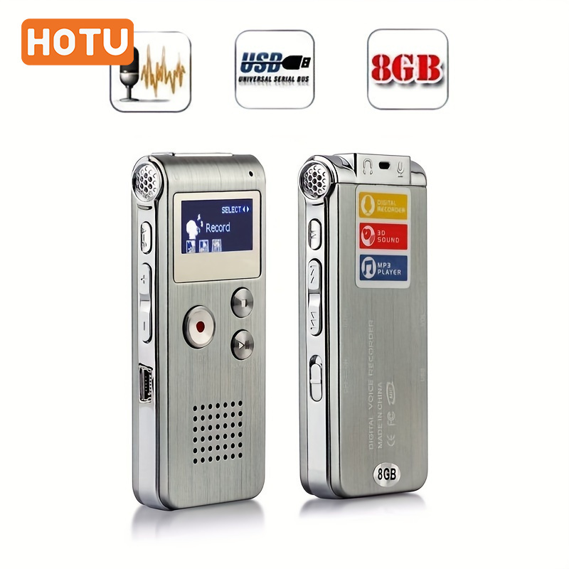 Premium 8gb Mp3 Player Led Display Rechargeable 650hr - Temu