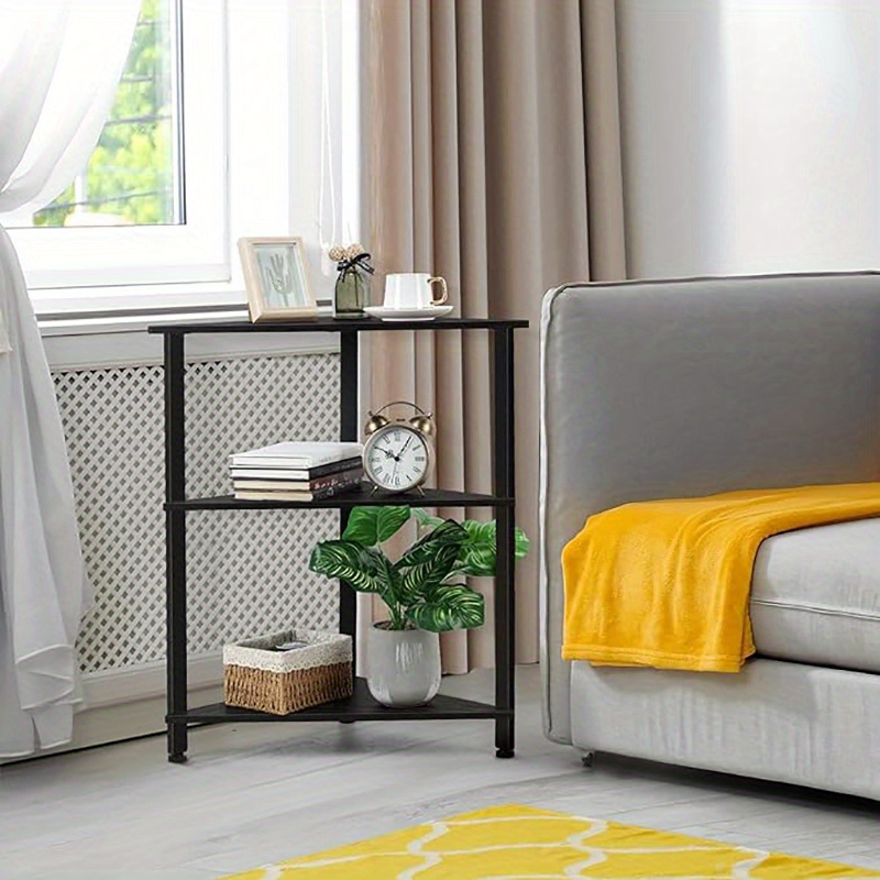 Corner bedside shelf store