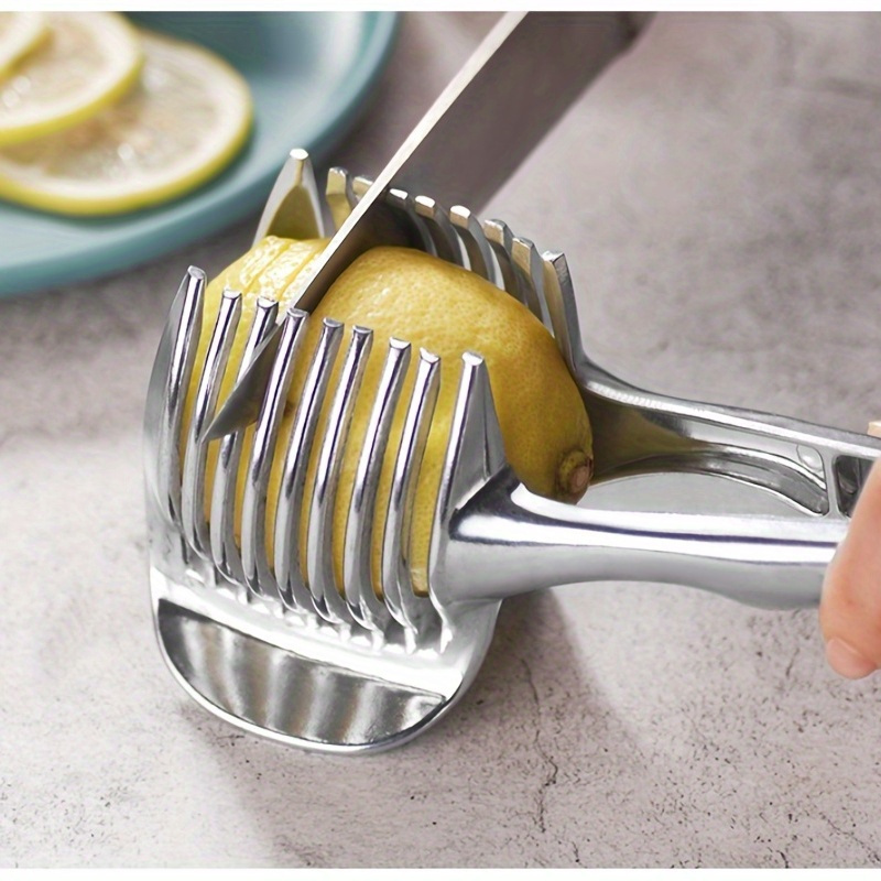 Stainless Steel Fruit & Vegetable Slicer Holder - Manual Handheld ...