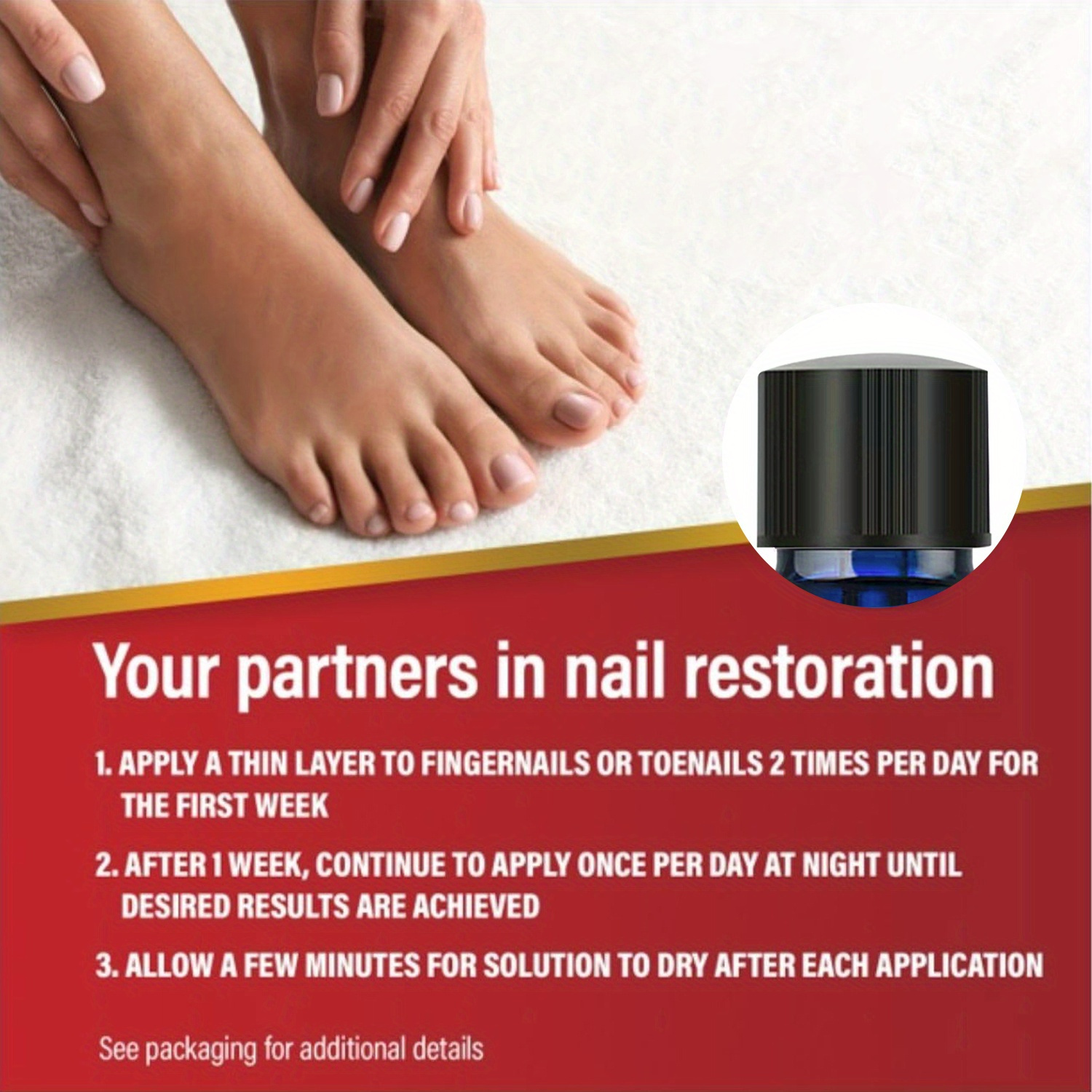 Buy 1 Get 1 Free Extra Strength Nail Repair Kit 32 Patches 20ml Liquid ...
