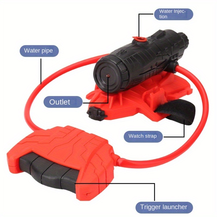 Wearable Spider Water Gun Launcher Continuous Trick Shooting - Temu ...