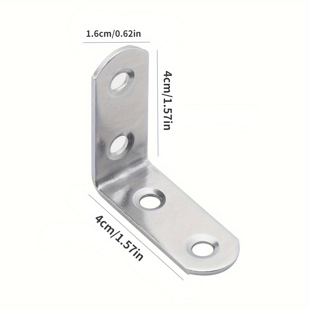 L shaped Right Angle Support Brackets Screws Wardrobe Fixed - Temu