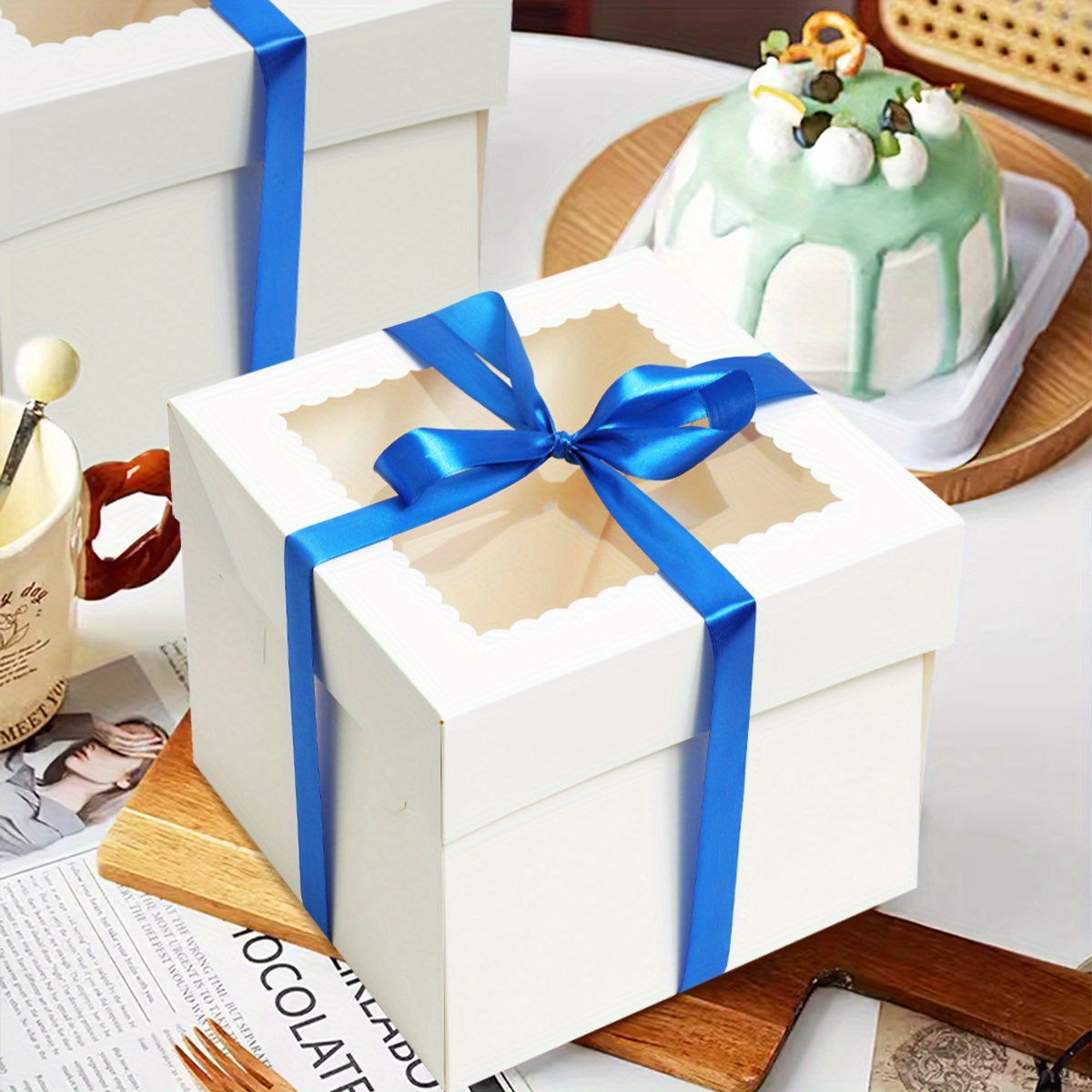 Windowed Cake Boxes Bakeries Multi Pie - Temu Australia