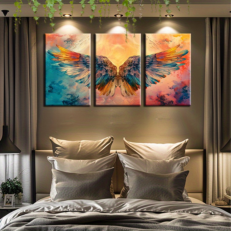 Framed Canvas Wall Murals Ready Hang A Piece Wing Art A - Temu