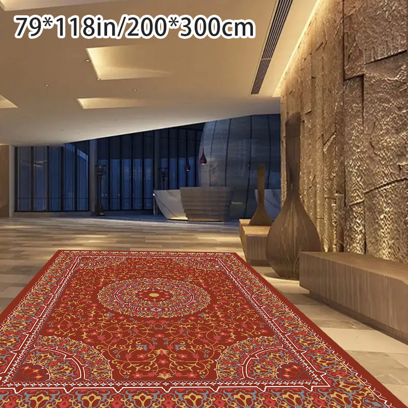 Moroccan Vintage Style Area Rug Bohemian Non slip Carpet - Temu