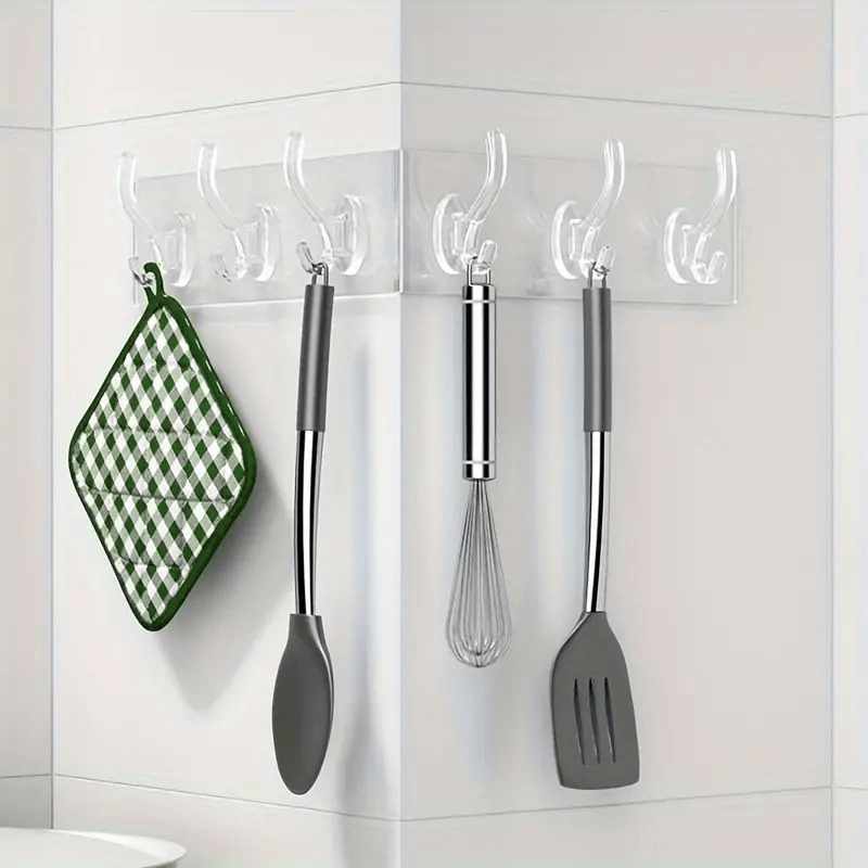 acrylic transparent row hook self hanging hook 6 - {region_name}
