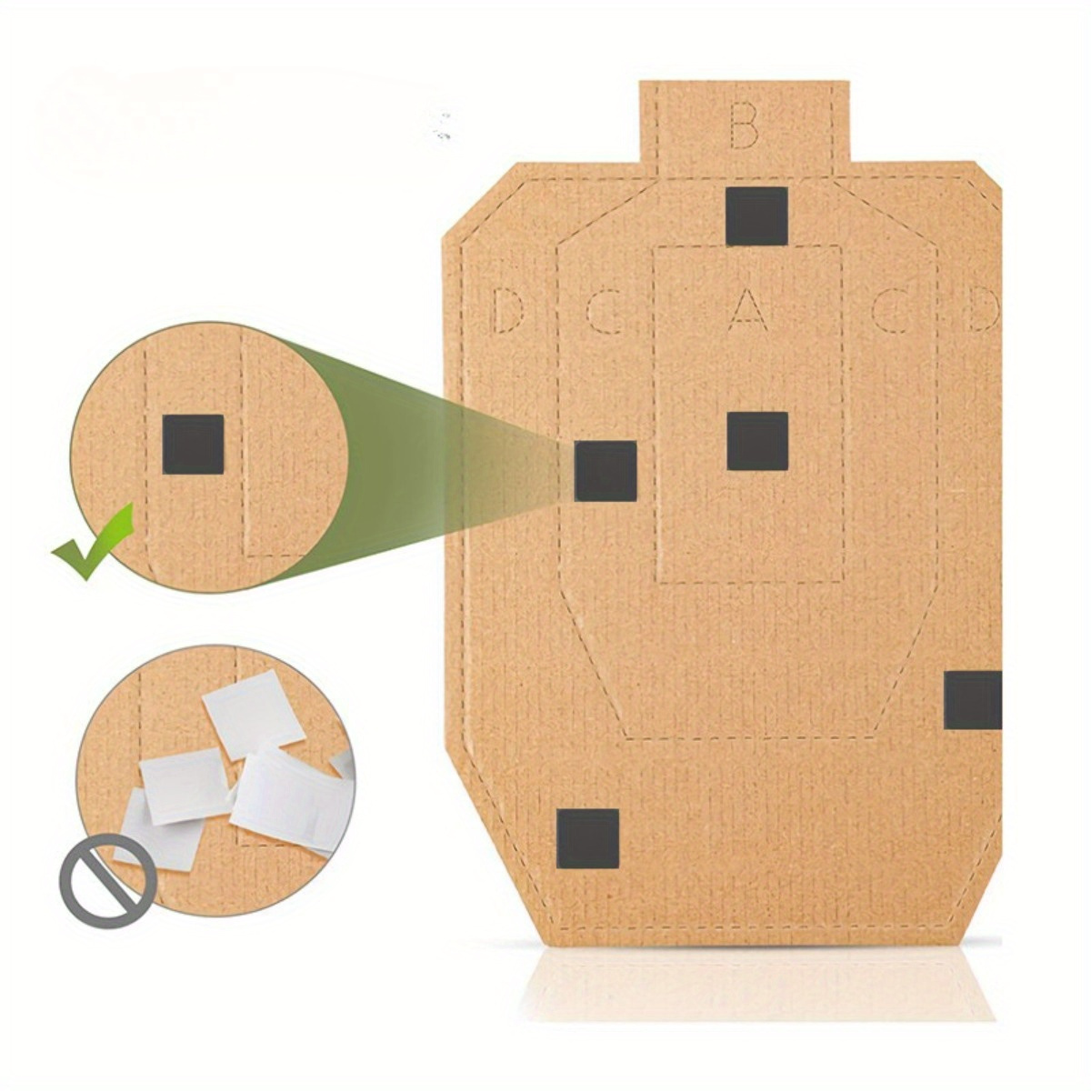 1000 Count Self adhesive Target Pasters Black Square - Temu