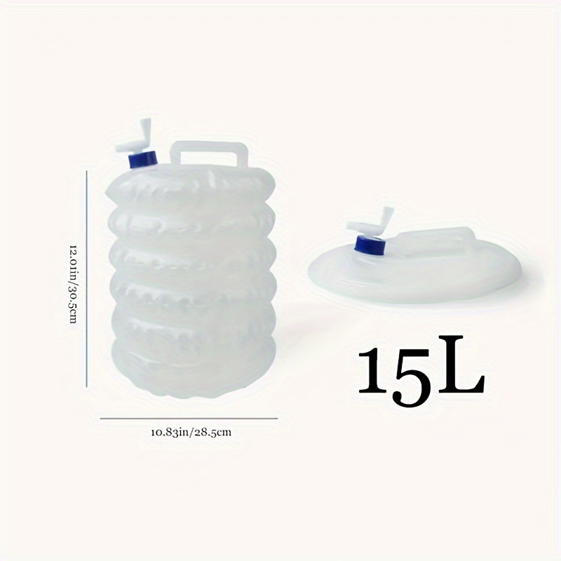 Collapsible Water Container Faucet Portable Pe Folding - Temu