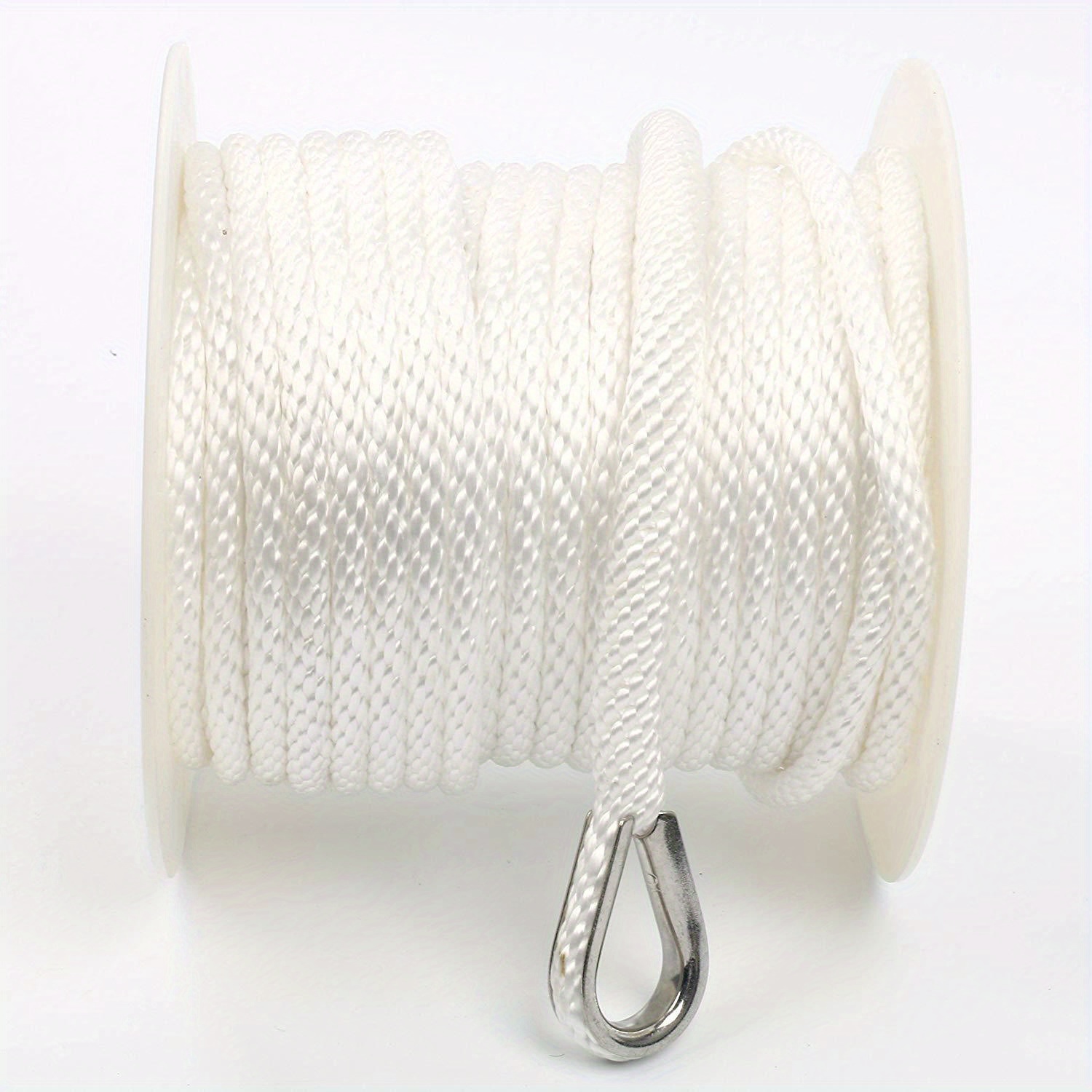 2 pack 3 8 inch 150 solid braid braided rope line with thimble 800kg ...