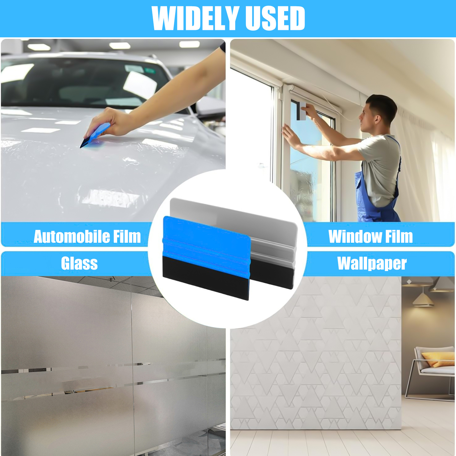 Vinyl Wrap Squeegee Set Anti slip Felt Edge Portable Car - Temu United