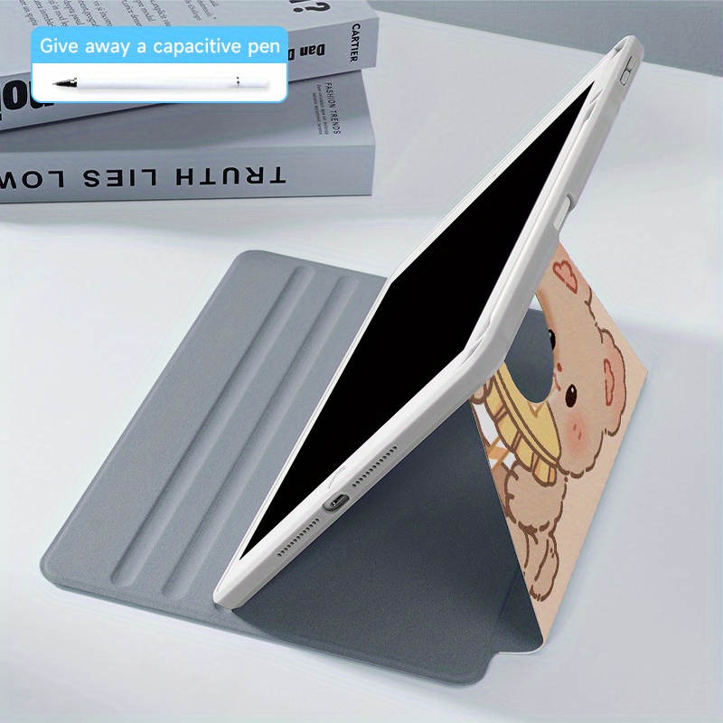 Suitable Ipad Tablet Protective Cover 720° Rotation Acrylic - Temu