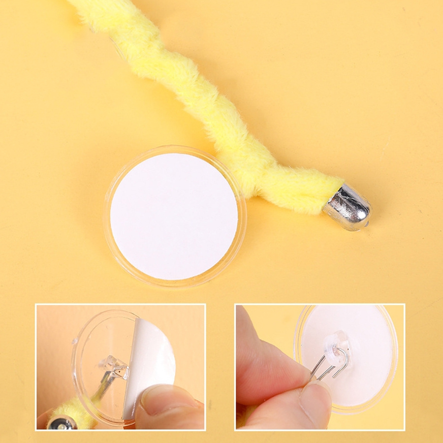 Cat Toy Interactive Elastic Spring Wand Plush Self engaging - Temu