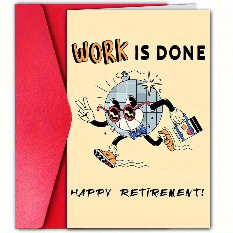 Humorous Happy Retirement Greeting Card Anyone Fun - Temu