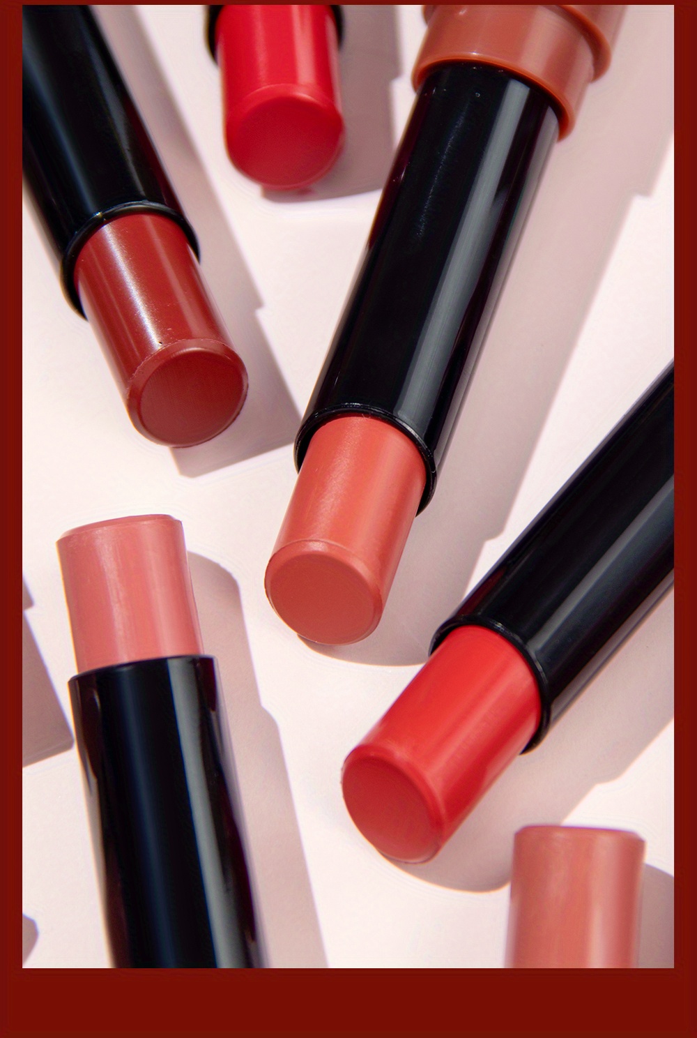 5-piece Matte Velvet Lipstick Set - Long-lasting, Moisturizing ...