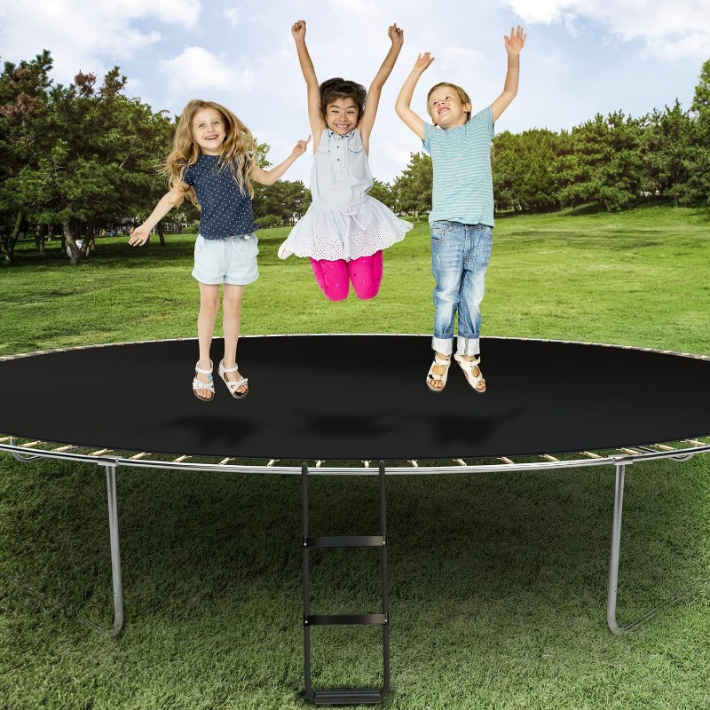 Trampoline Ladder With Horizontal Wide Steps Skid-proof Steps 12ft 14ft ...