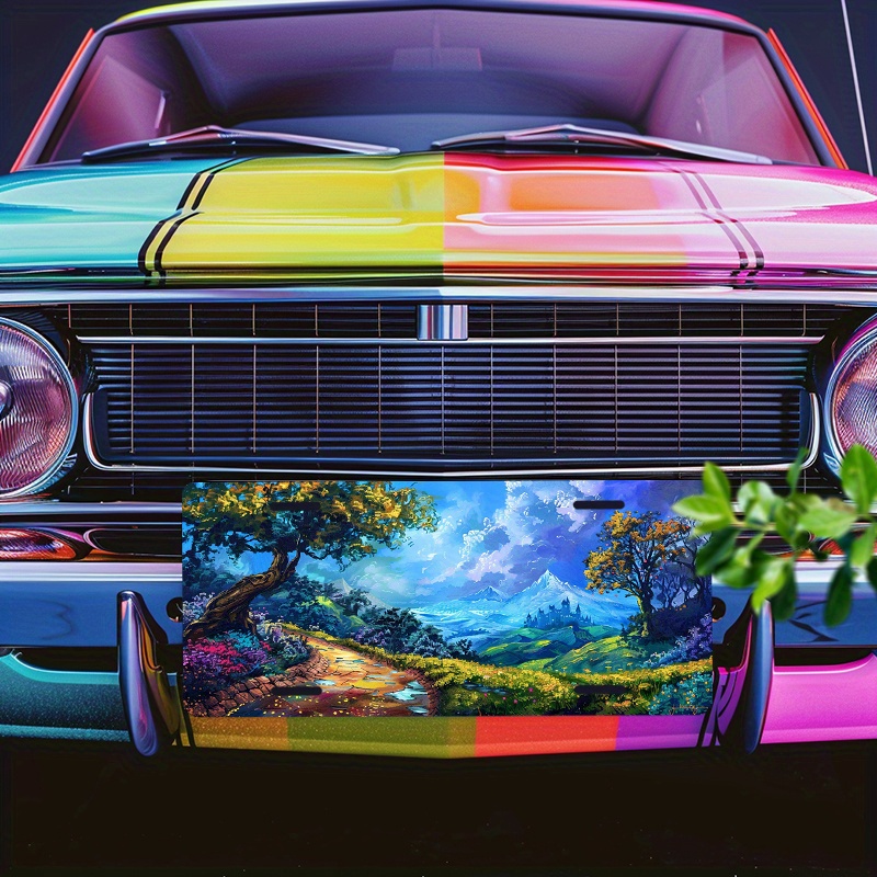 Car License Plate: Wizard Oz Inspired Artwork - Temu