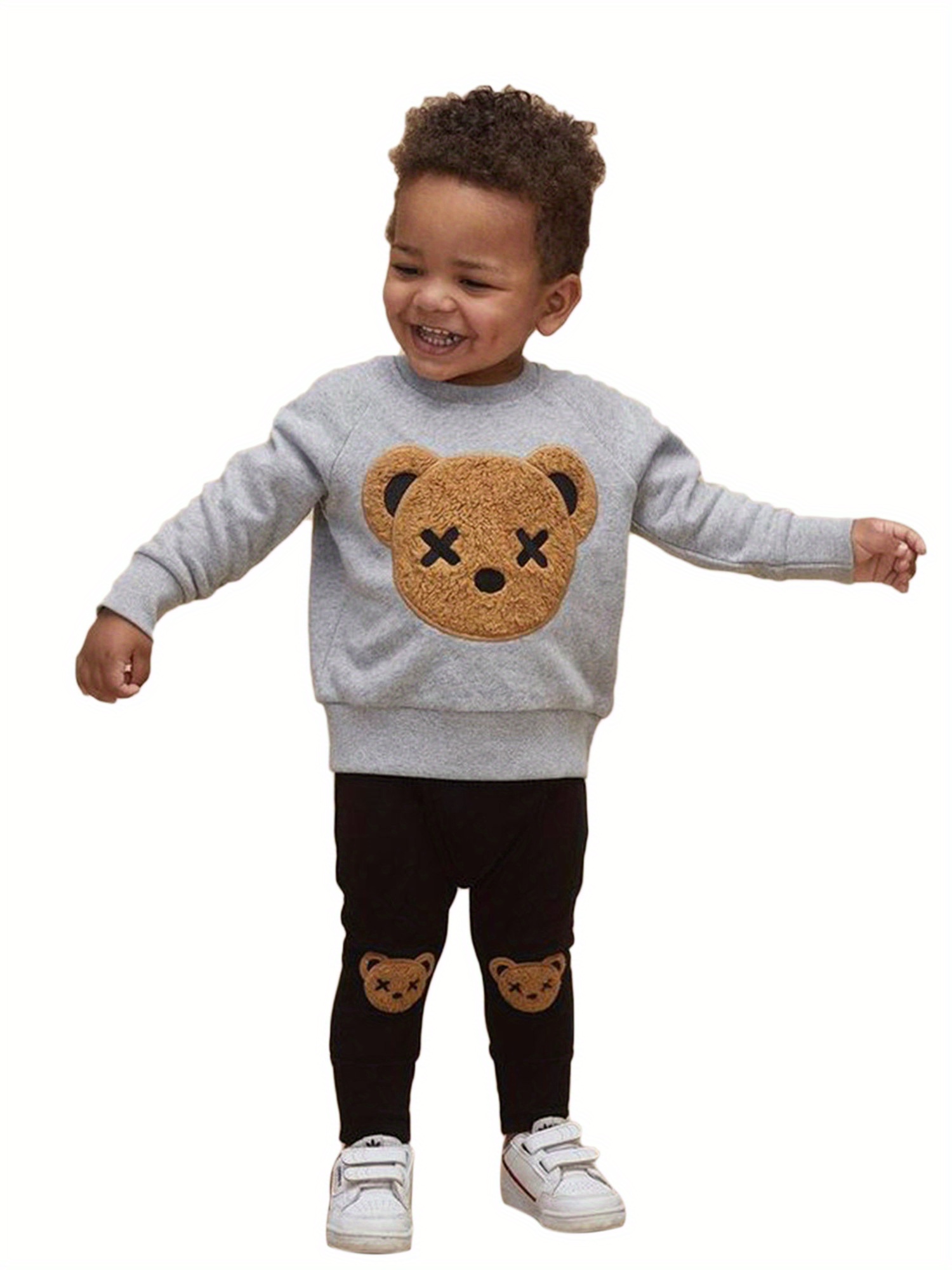 1 5y toddler baby boy fall winter outfits tracksuit fluffy - Temu