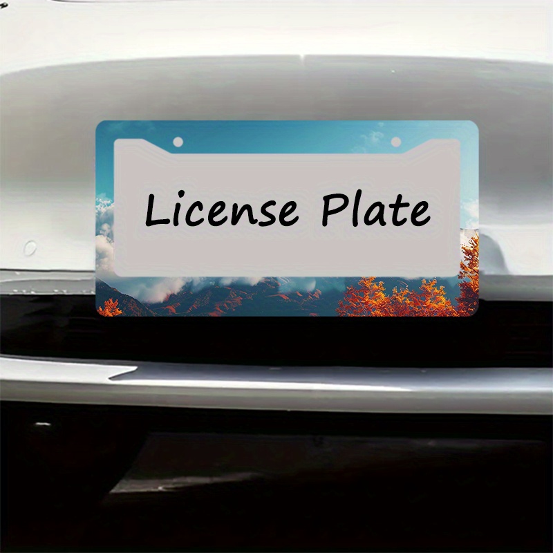 Rustproof Metal License Plate Frame Water resistant Car Tag - Temu