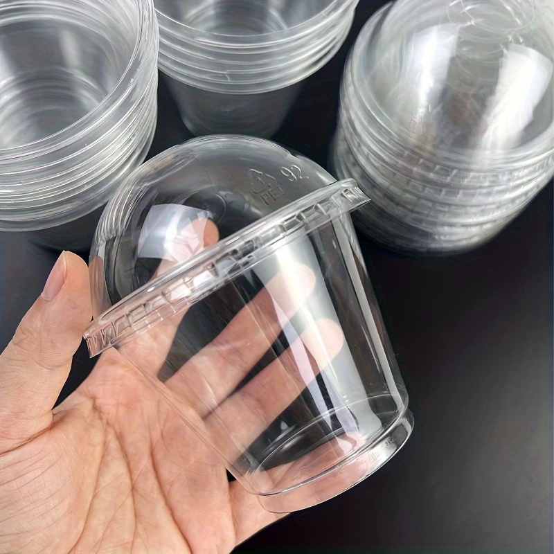 Bpa free Reusable Plastic Iced Tea Cups Dome Lids Round - Temu
