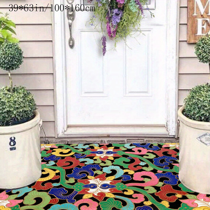 유럽 스타일의 개성 넘치는 패션 추상 예술 패턴 카펫 바 카페 제과점 침실 거실 복도 등 다양한 장면에 사용하기 적합한 골든 다이아몬드 벨벳 800그램 제곱