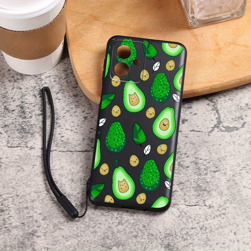 Luxury Silicone Lanyard Case For Motorola Pattern Avocado Phone Cases ...