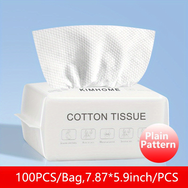 50/100 Disposable Facial Tissues Tissues Washing Soft Wet - Temu