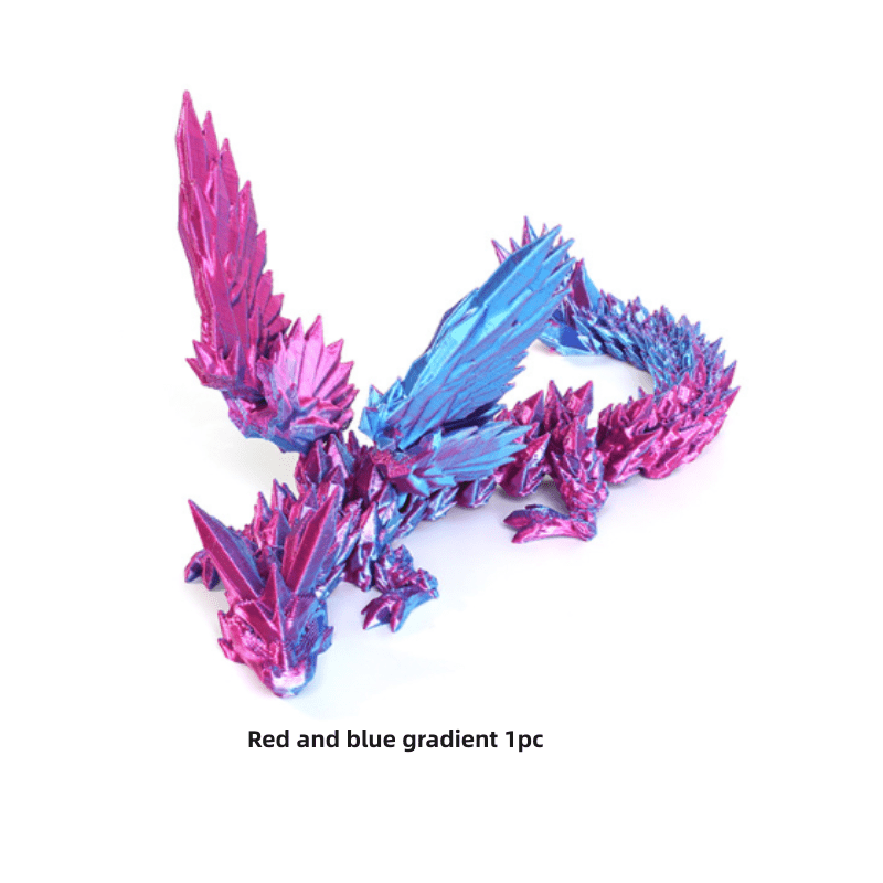 3d Printed Dragon Figurine Expandable Wings Flexible Joints - Temu
